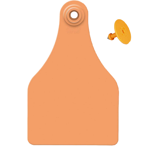 Blank Ear Tag with Button: Allflex 2 piece Super Maxi tag for cattle ...