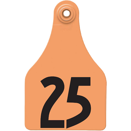 Numbered Tag: Allflex Super Maxi ear tag for equipment, vineyard rows ...