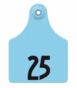 Numbered Tag: Allflex Maxi ear tag for equipment, vineyard rows, cattle ...