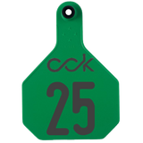 Custom Both Sides Tag: Y-Tex large ear tag for equipment, vineyard rows ...