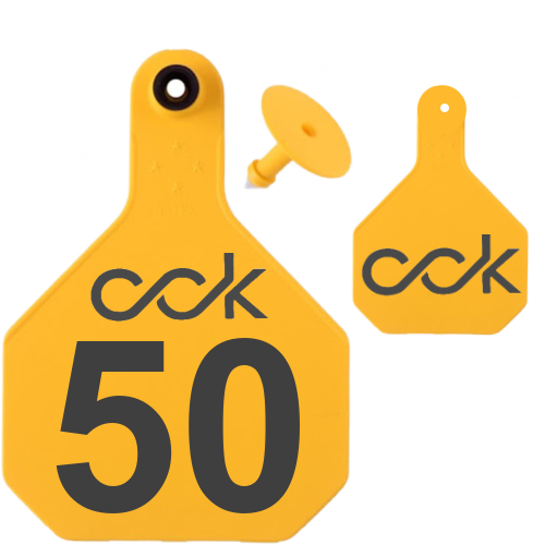 Custom Both Sides Ear Tag with Button: Y-Tex 2 piece large tag for ...