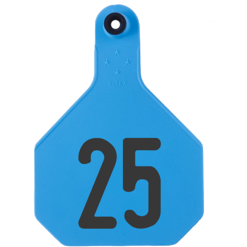 Numbered Both Sides Tag: Y-Tex large ear tag for equipment, vineyard ...