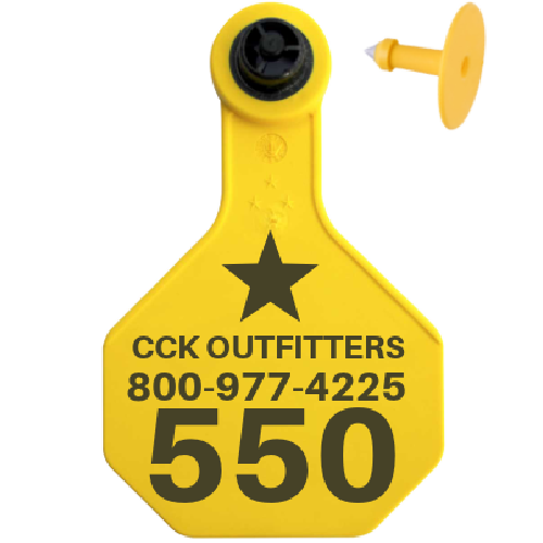 Tamperproof Custom Ear Tag with Button: Y-Tex 2 piece large tag for ...