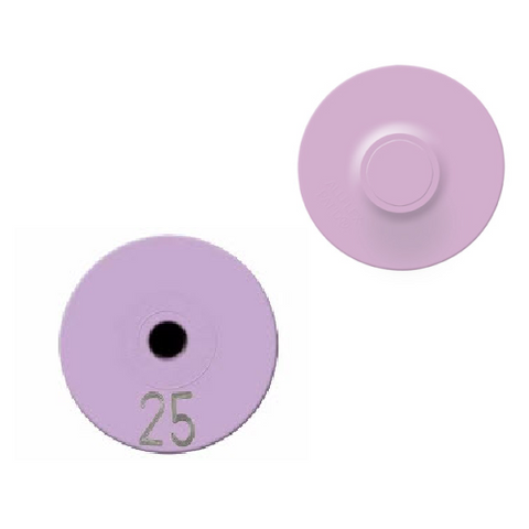 Bag of 25 Pre-Numbered Tamperproof small Ear Tag with Button: Allflex 2 ...