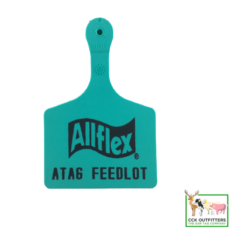 Custom Ear Tag with Button: Allflex ATag 1 piece feedlot tag for short ...
