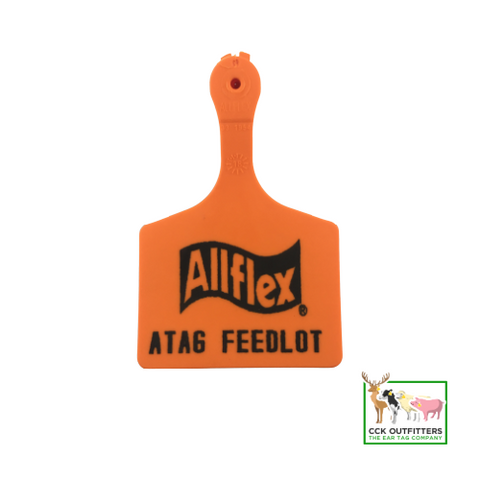 Bag of 50 Blank Ear Tags: Allflex 1 piece feedlot tag for short term ...