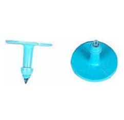 Bag of 25 Blank Buttons: Destron Fearing button for ear tags and small ...