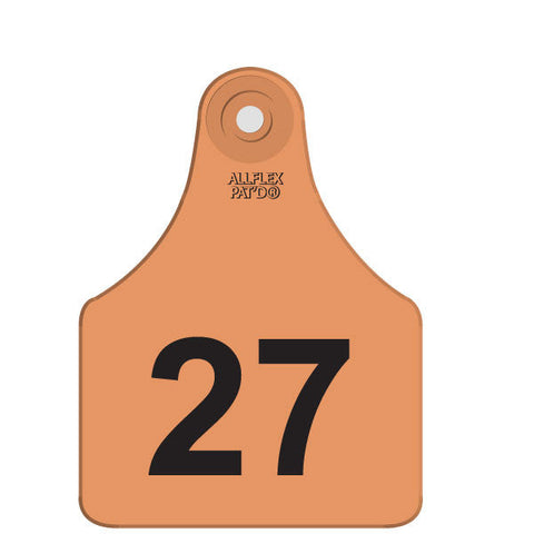 Numbered Tag: Allflex Maxi ear tag for equipment, vineyard rows, cattle ...