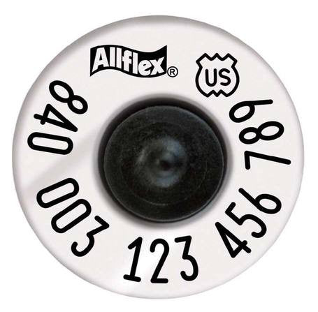 Allflex RFID USDA 840 HDX EID Ear Tags with custom Buttons – CCK Outfitters