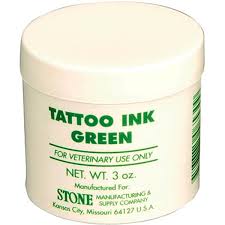 Tattoo: Stone Revolving Head Tattoo Outfit - 4 Digit 3/8” - Green Ink ...