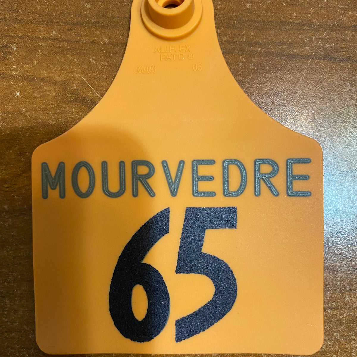 2 sets Orange Allflex Vineyard Row Tags for Variety Mourvedre #40-84 ...